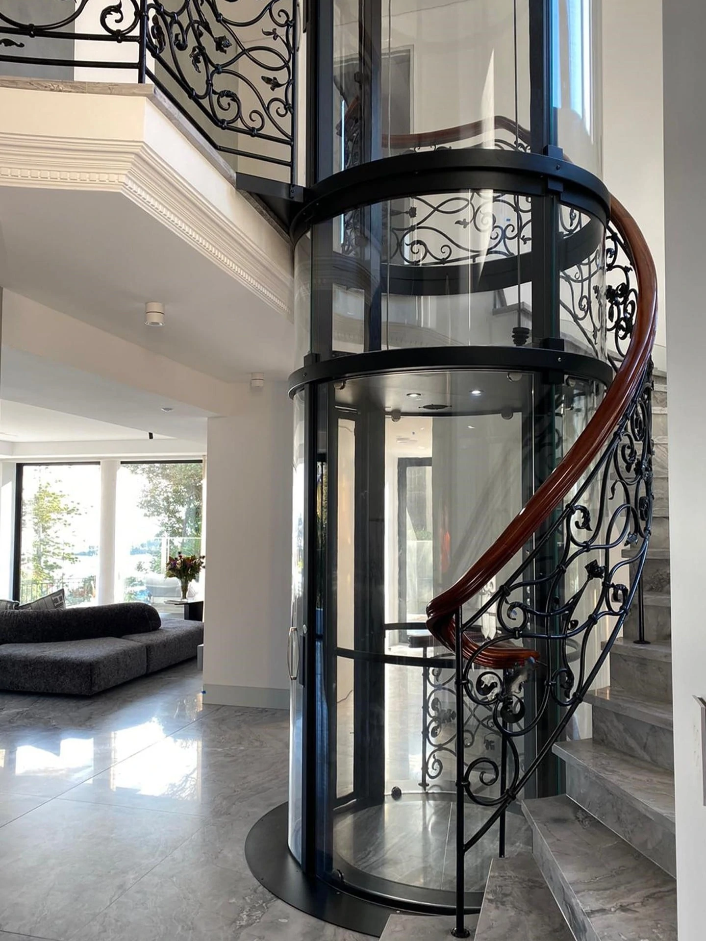 Savaria Vuelift Round Luxury Home Elevator by Architectural Home ...