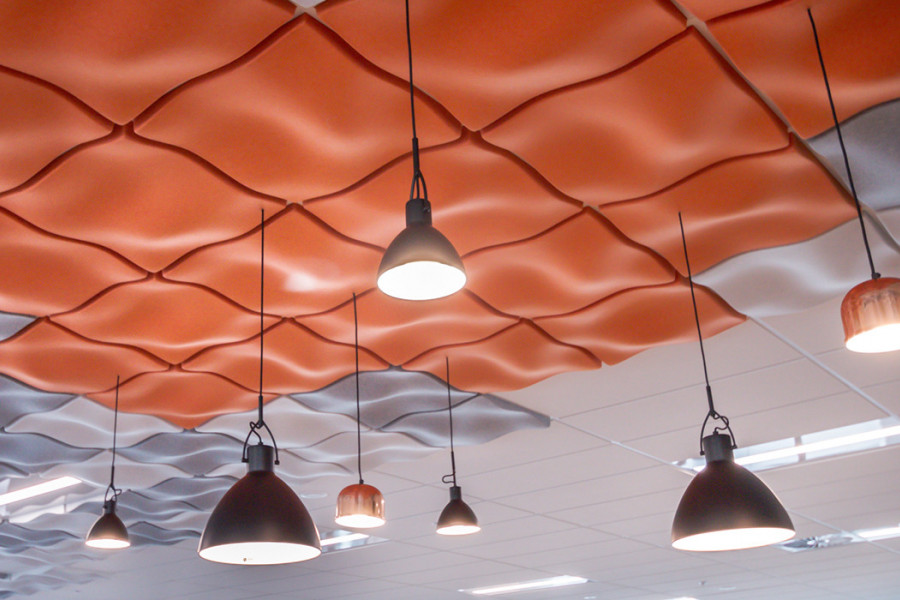Autex Introduces Innovative 3D Ceiling Tiles – EBOSS