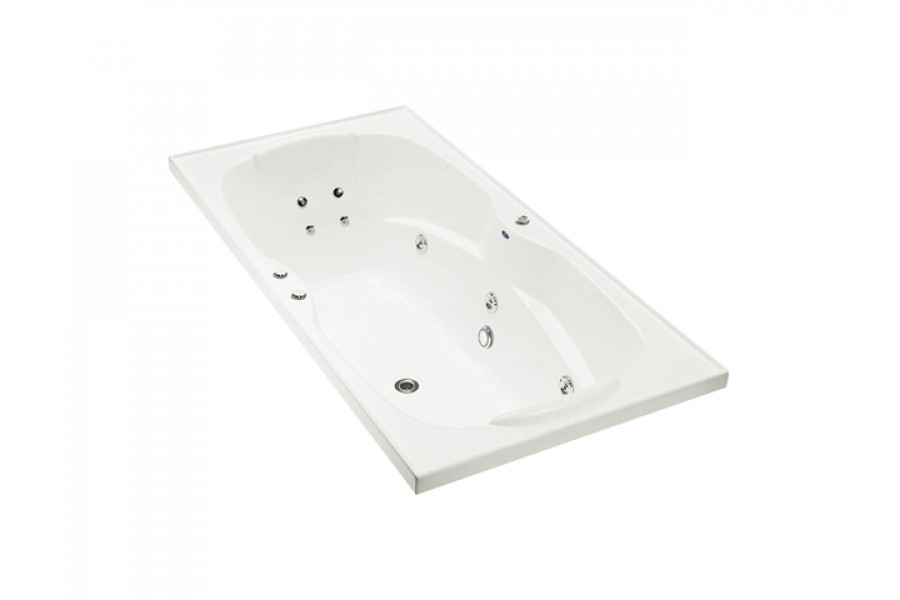 Evora Hydrotherapy Massage Rectangular Spa Bath (Two Person) by ...