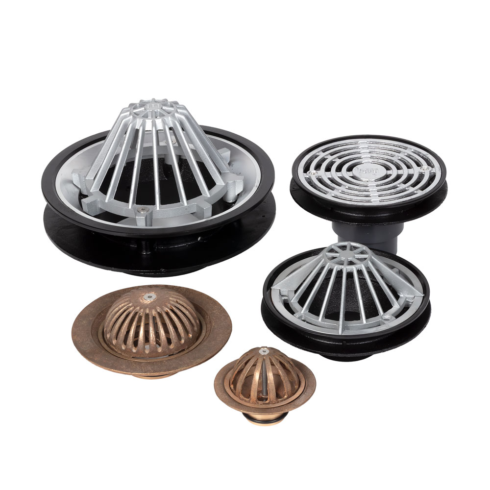 Metabronze Clamtite Roof & Balcony Drains & SPS Truflo Rainwater ...