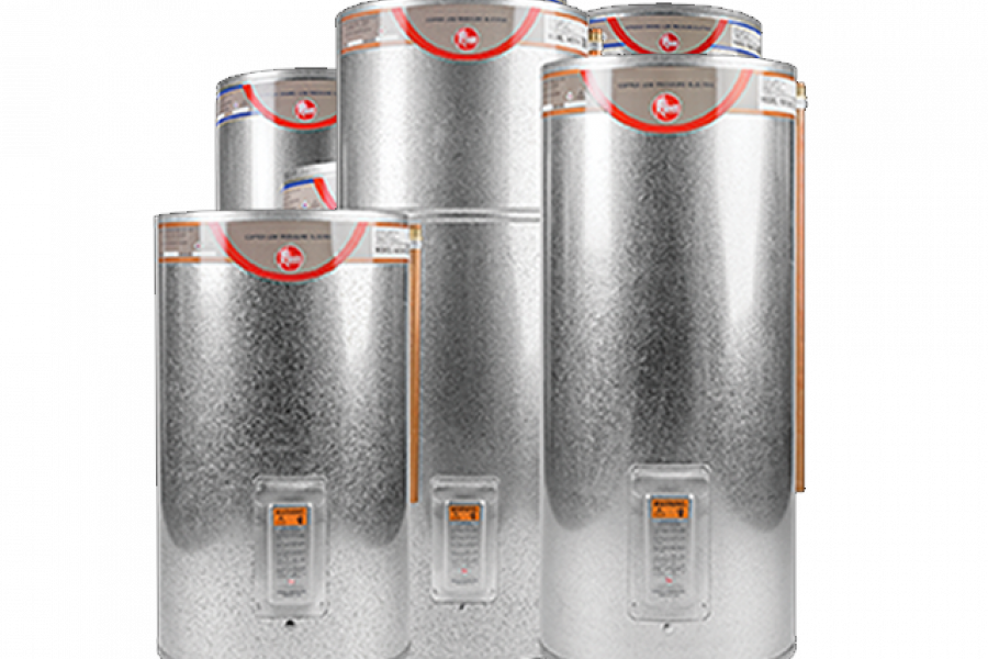 Low Pressure Copper Electric Hot Water Cylinders by Rheem – EBOSS
