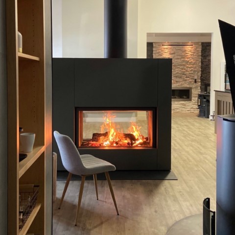 Stuv 21 DF — Double Sided Wood Fire Range by The Fireplace – EBOSS