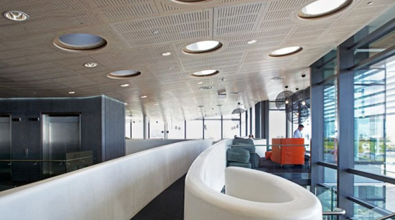 Decortech Ceiling Panels for Quad 5 Atrium – EBOSS