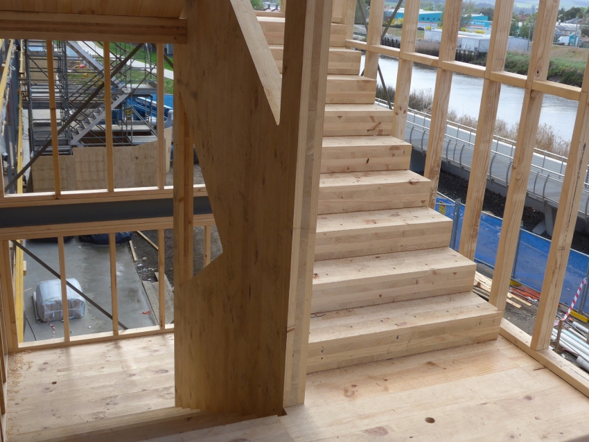 XLam AirStair and CLT Floor System Selected for University Apartments ...