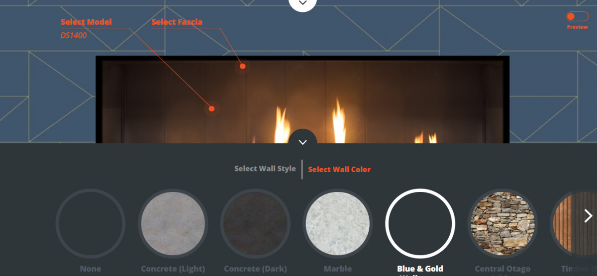 Create, Visualise and Share Fireplace Looks with Design Your Fire – EBOSS