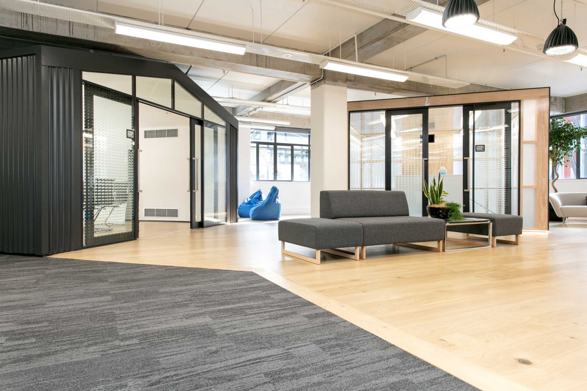 Advance Flooring Brings Movement and Colour to Newmarket Office – EBOSS