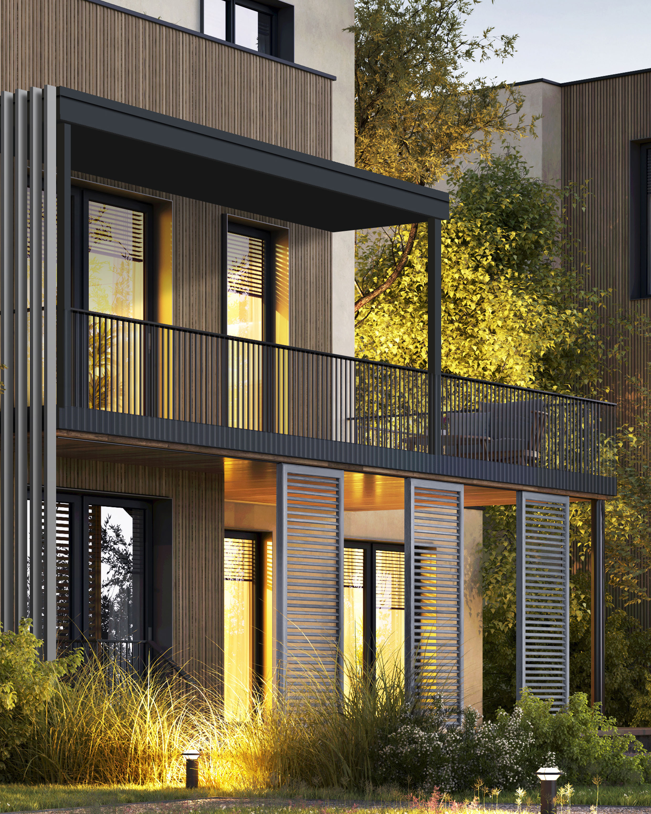 Postless Balustrade Design: Juralco Stecca Aluminium Fin System – EBOSS