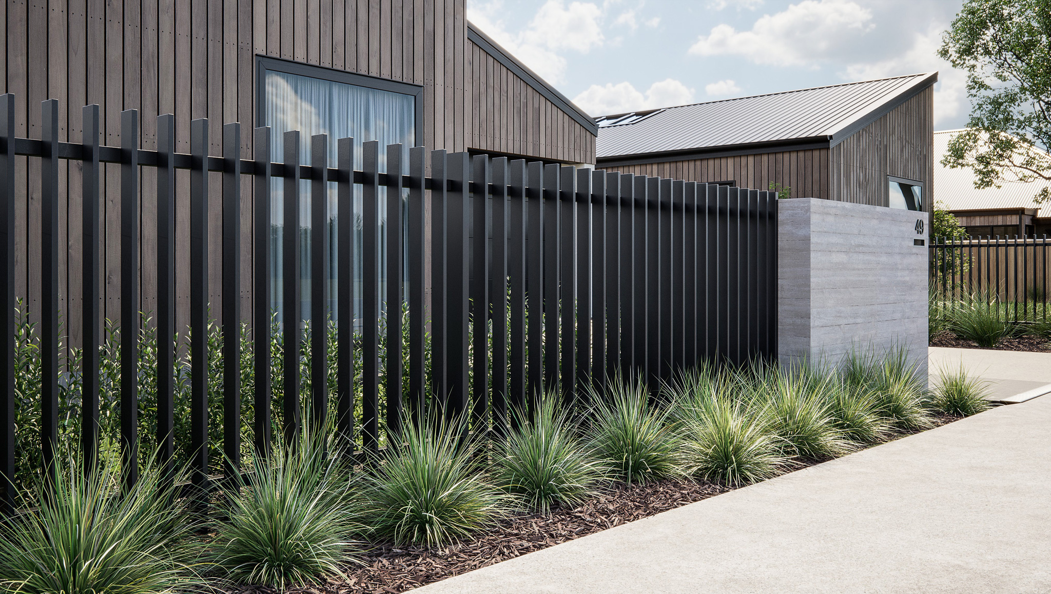 Fully Welded Aluminium Fin Panel Fencing for Modern Projects – EBOSS