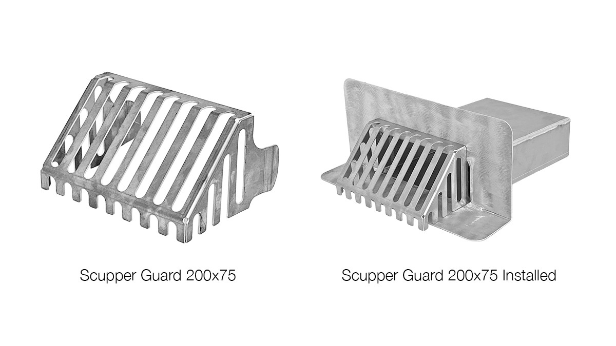 E2-Compliant Scupper Guards for Reliable Roof Drainage – EBOSS