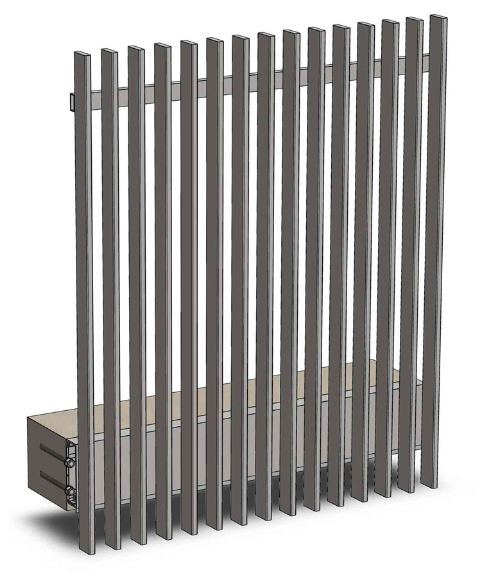 Self-Levelling Balustrade System with Architectural Fins – EBOSS