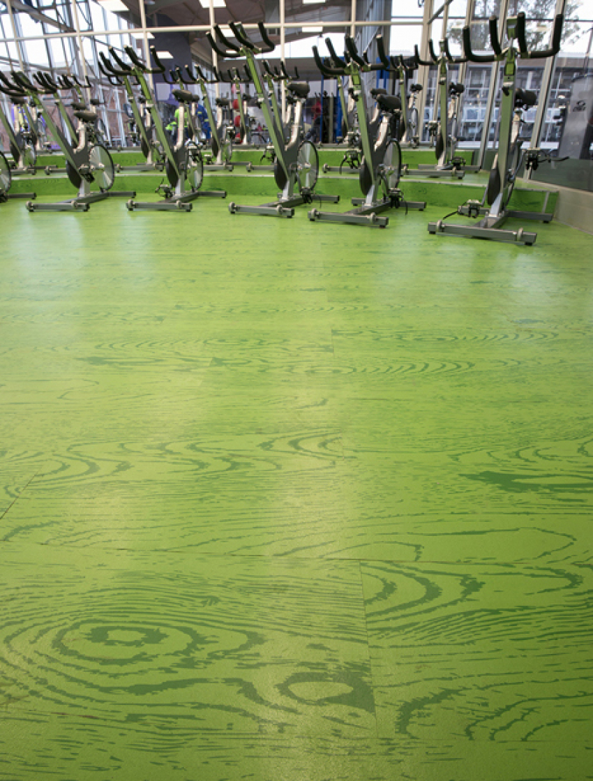 Resilient Rubber Flooring Design with Neoflex Wood Series by Advance ...