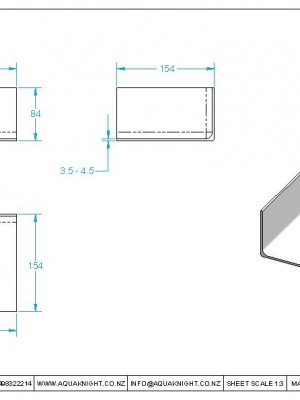 Drawings for Corner Flashings MF by Aquaknight – EBOSS