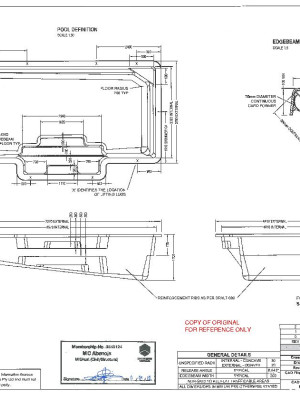 Drawings for Regal Series Fibreglass Pools by The PoolHouse – EBOSS