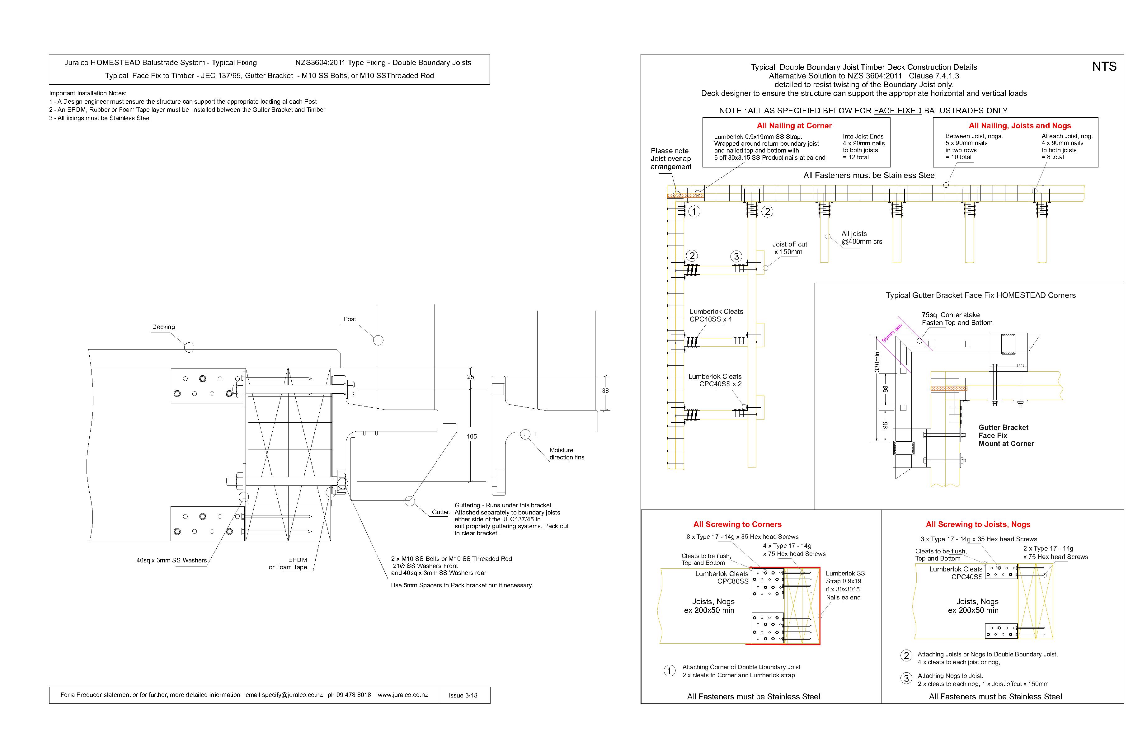 Drawings for Homestead Prefabricated Balustrade Panels by Juralco ...